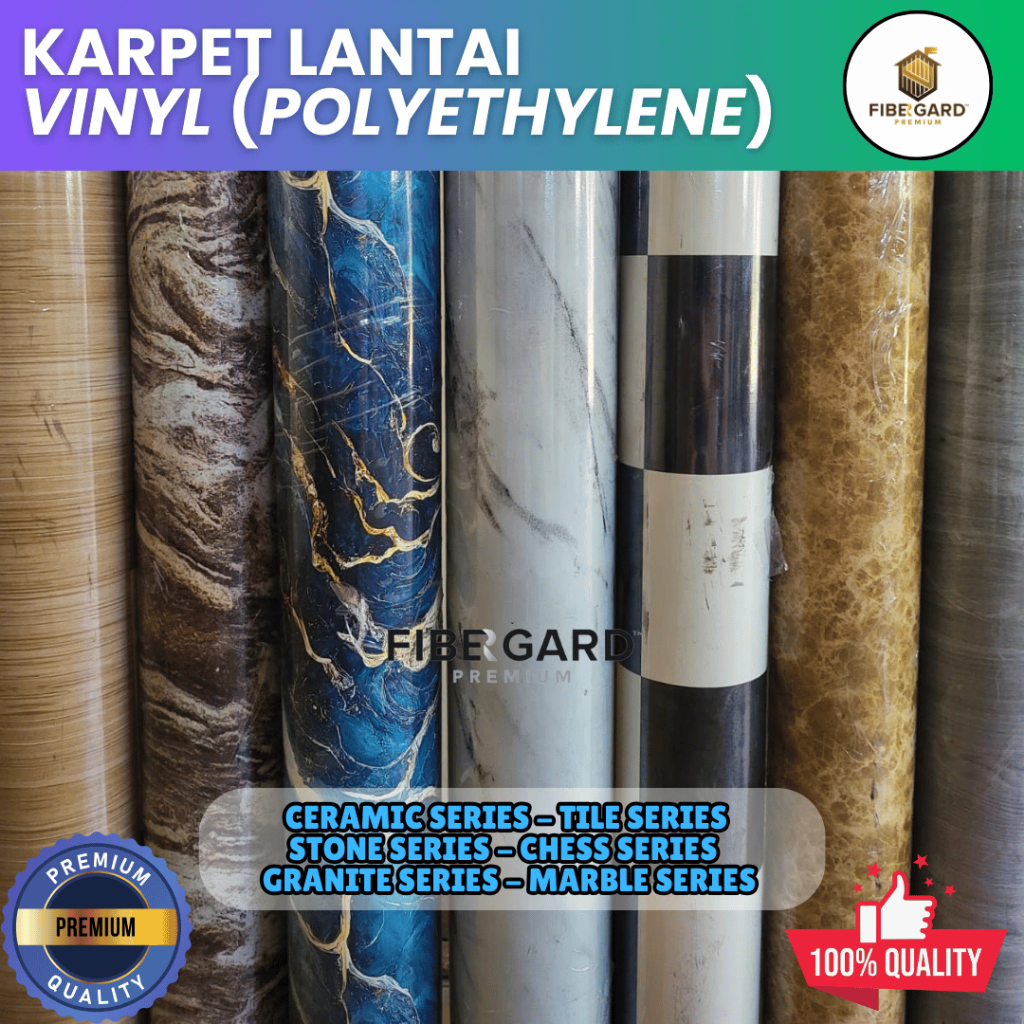 Jual [Per 1/2m] FIBERGARD - VINYL Karpet Lantai POLYETHYLENE Lebar 1 ...