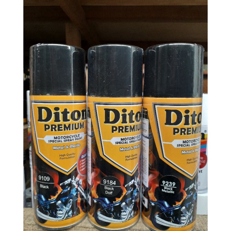 Jual KODE Q5C pilok pilox cat semprot diton premium hitam doff dop dof ...