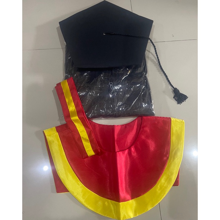 Jual KODE J12I baju Toga Wisuda KAIN Gabardin Set Lengkap Dengan Topi ...