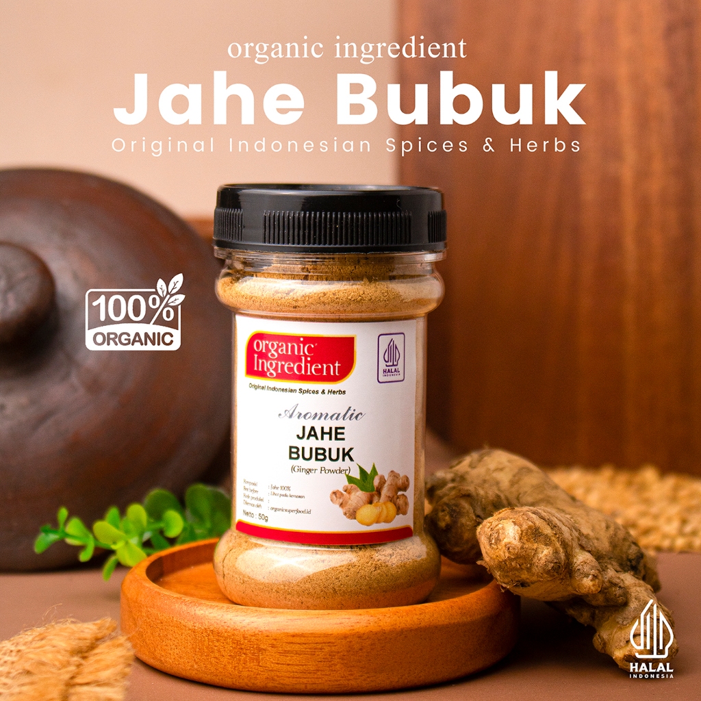 Jual Organic Ingredient Jahe Bubuk Original Rempah Indonesia Bumbu ...