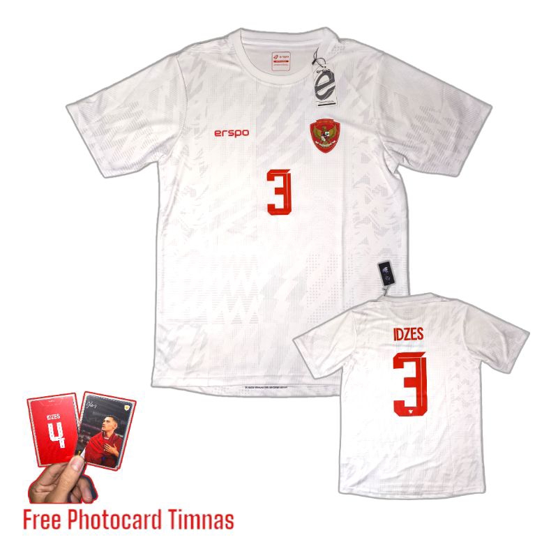 Jual Jersey Original Timnas Indonesia Away 2024 SV Erspo (#3 Idzes) | Shopee Indonesia