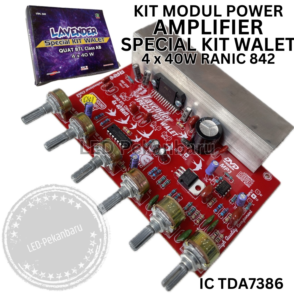 Jual KIT AUDIO MODUL POWER AMPLIFIER BURUNG WALET 4 X 40W AMPLI RAKITAN ...