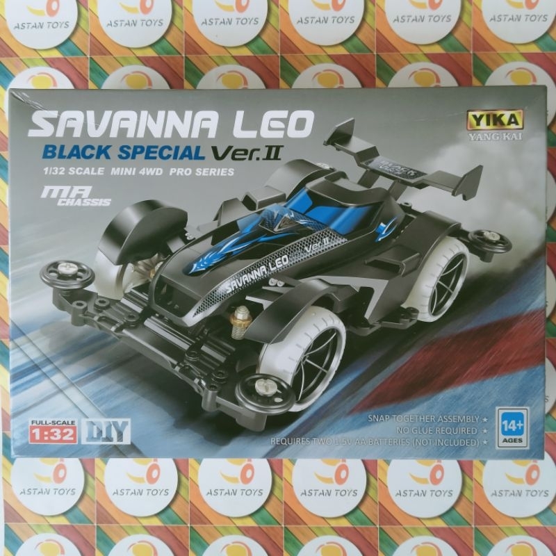 Jual Tamiya Replika Mini 4wd Merk Yika Savana Leo Black Special ...