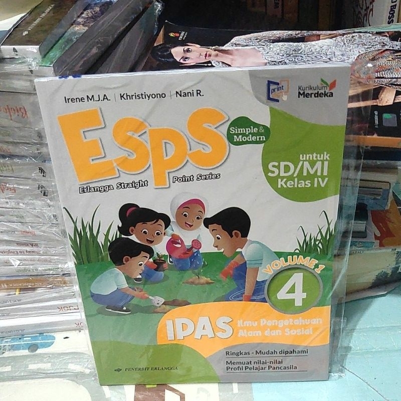 Jual original buku esps ipas ilmu pengetahuan alam dan sosial volume 1 untuk SD/mi kelas 4 ...