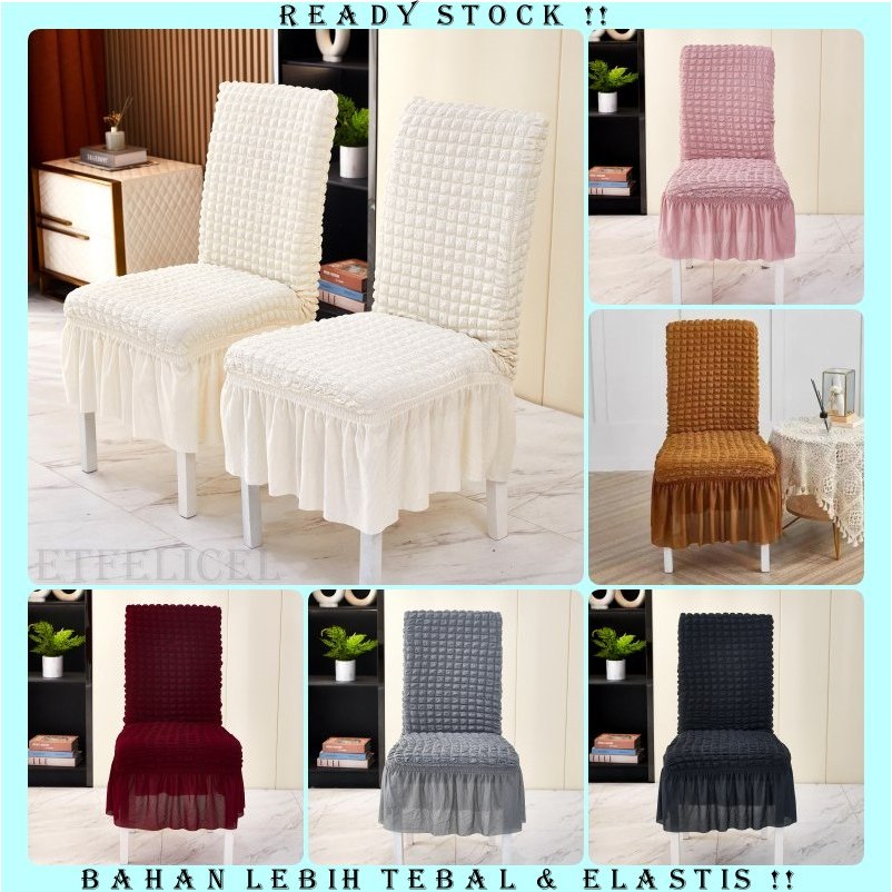 Jual ETFELICEL Chair Cover With Skirt / Penutup Alas Sarung Kursi ...