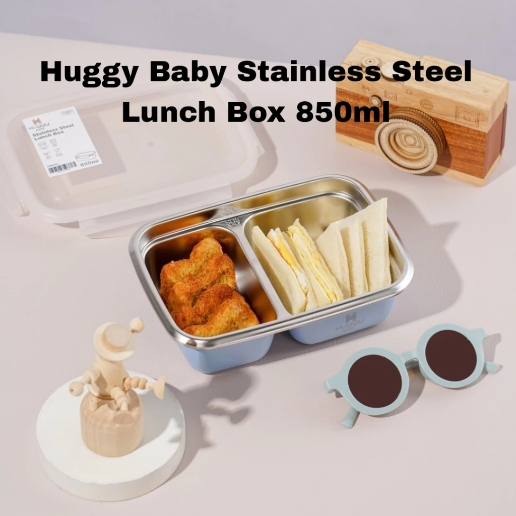 Jual Huggy Baby Stainless Steel Lunch Box 850ml | Shopee Indonesia