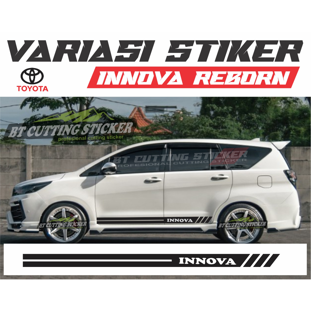 Jual INR2 stiker mobil innova reborn sticker mobil innova venturer ...