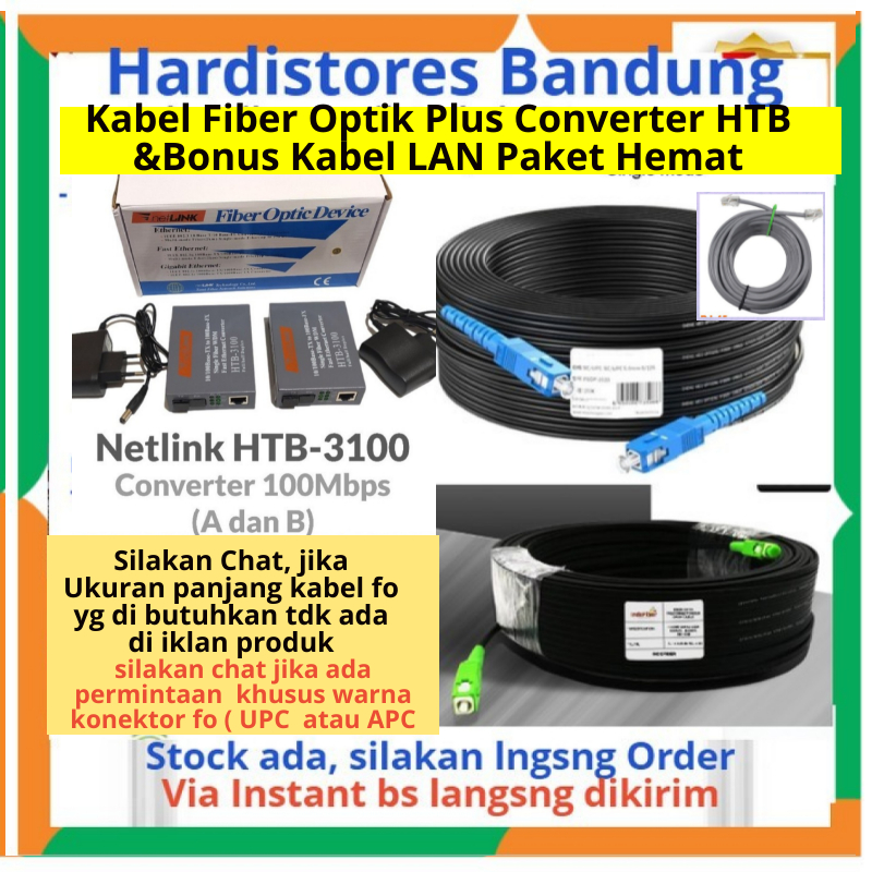 Jual Kabel Fiber Optik Dropcore FTTH kabel FO Precon 95m 100m 120m 125m 130m Bundling Converter ...