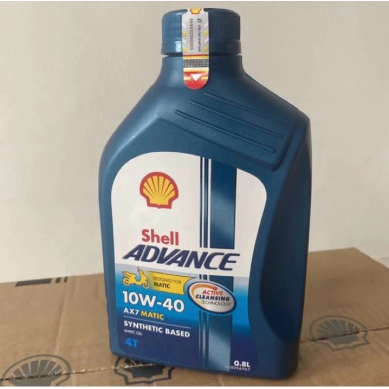 Jual Oli Shell Advance AX7 10W-40 Matic 0.8L | Shopee Indonesia