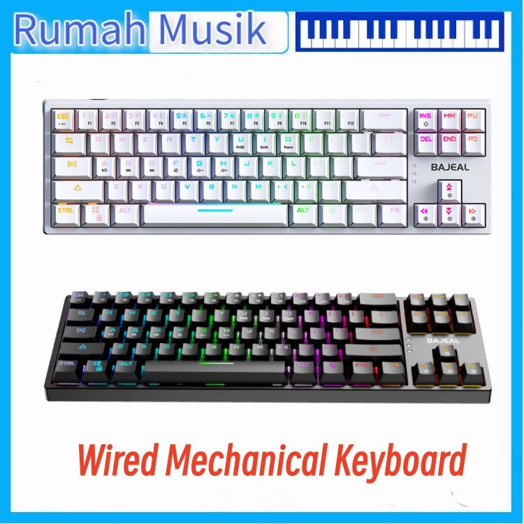 Jual IN STOCK Gaming Keyboard BAJEAL K71 Wired Mechanical Keyboard 71 ...