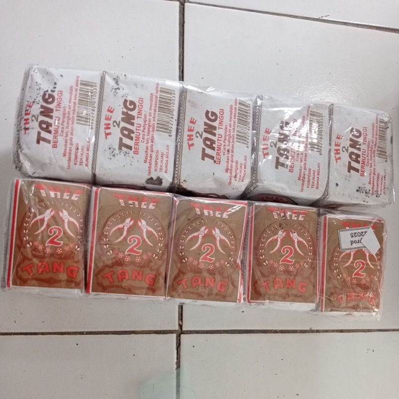 Jual Teh 2 Tang 1 slop (40gr x 10 bungkus) | Shopee Indonesia