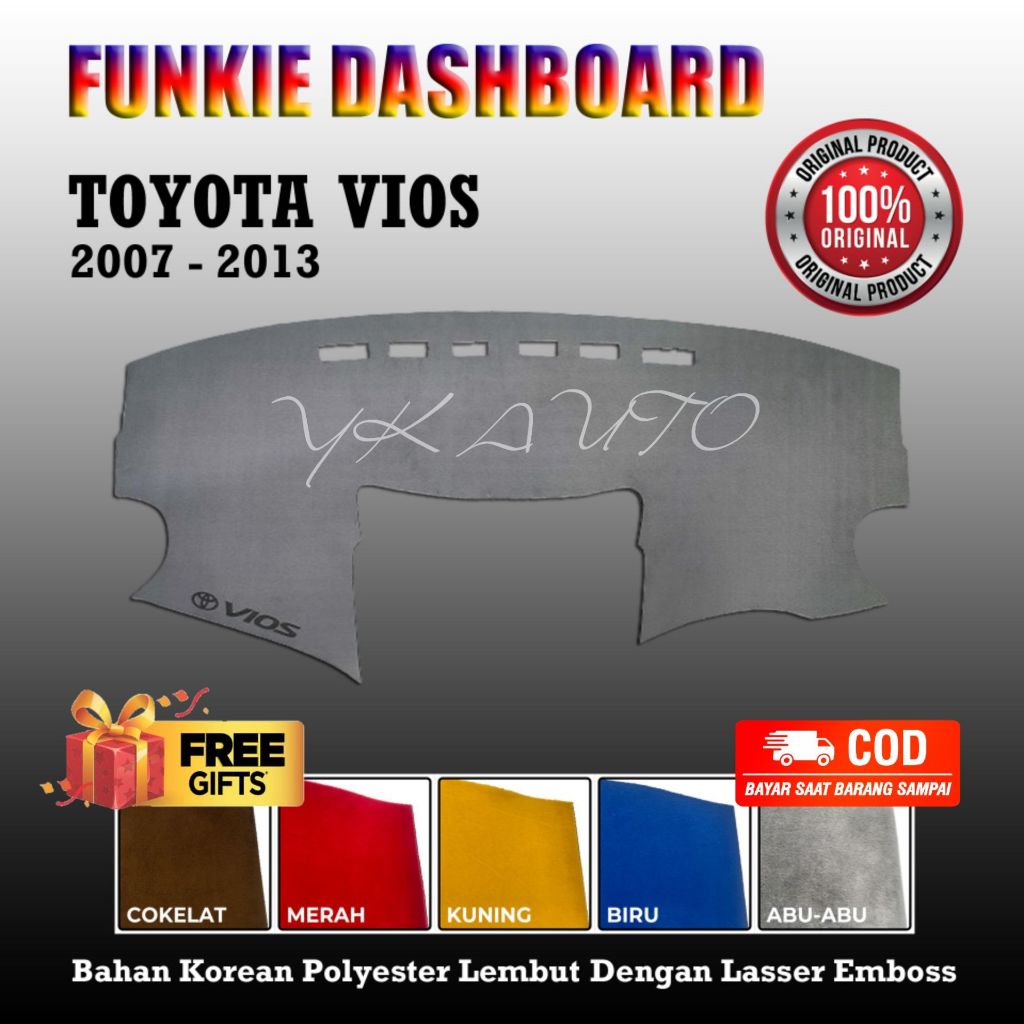 Jual Funkie Dashboard Vios Gen2 Cover Dasboard Toyota Vios Limo Gen2 ...