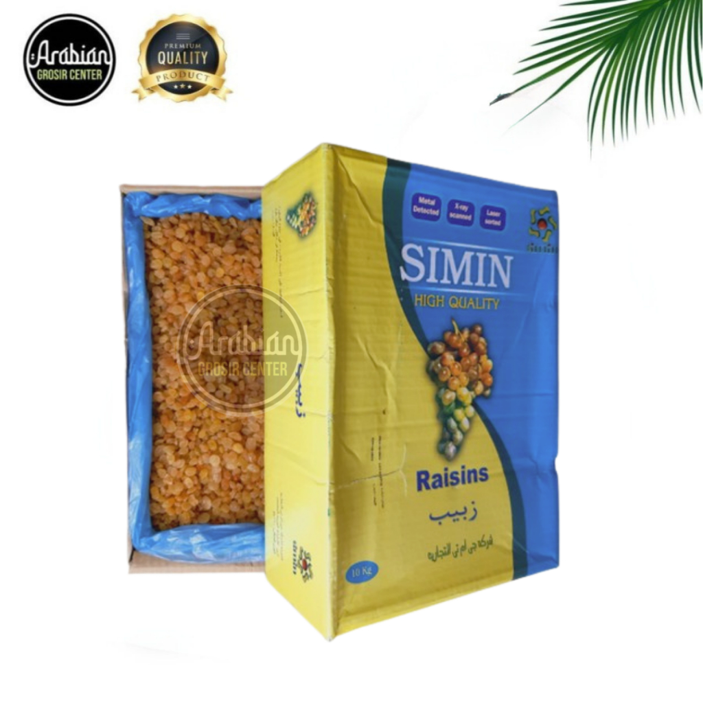 Jual KISMIS 1kg SIMIN GOLDEN RAISIN 1 kg Kuning Manis Oleh Oleh Haji ...
