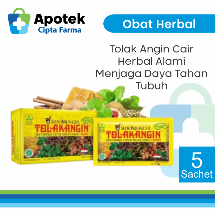 Jual Tolak Angin Cair Plus Madu Sachet Sidomuncul Sido Muncul Obat ...