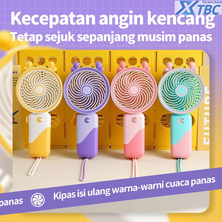 Jual XTBC Kipas Angin Mini Portable USB Rechargeable, Kipas Genggam ...