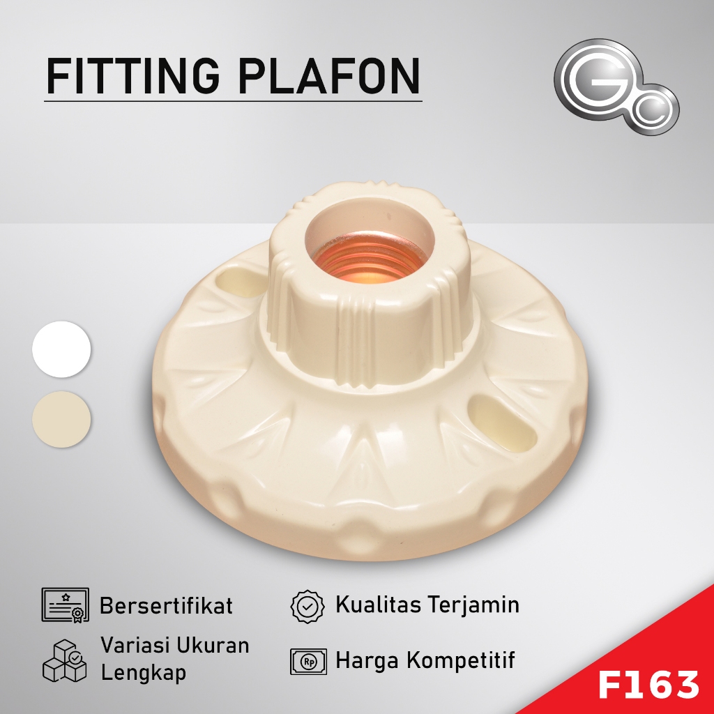 Jual FITTING PLAFON F 163 WHITE ETERNA - GCI Sutindo | Shopee Indonesia