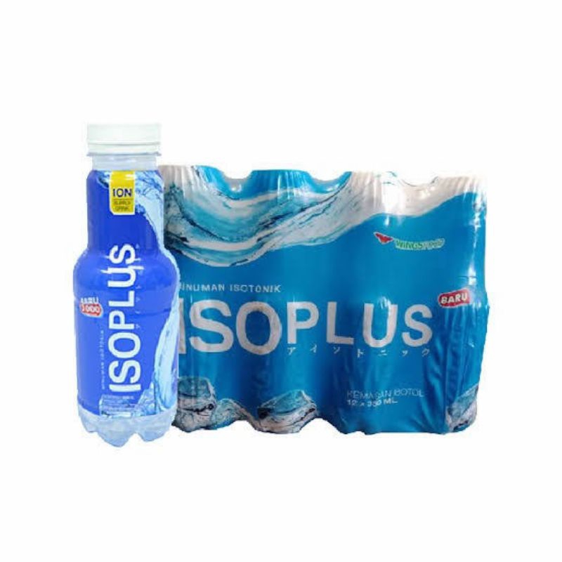 Jual MINUMAN ISOTONIK ISOPLUS KEMASAN BOTOL 350 ML 1 PAK ISI 12 BOTOL ...