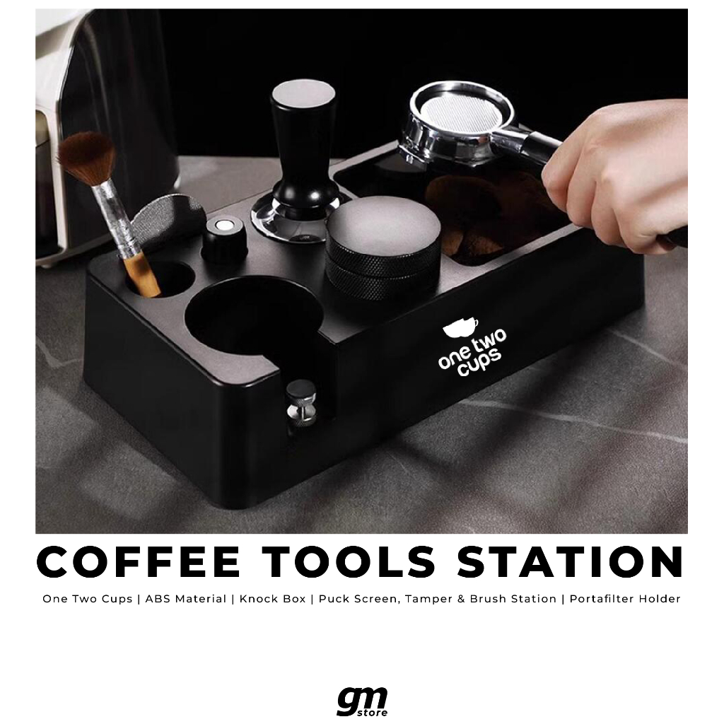 Jual Coffee Tools Station Knock Box with Portafilter Holder Wadah Ampas ...