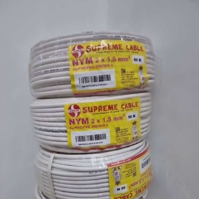 Jual kabel supreme NYM 2X1.5 50M | Shopee Indonesia
