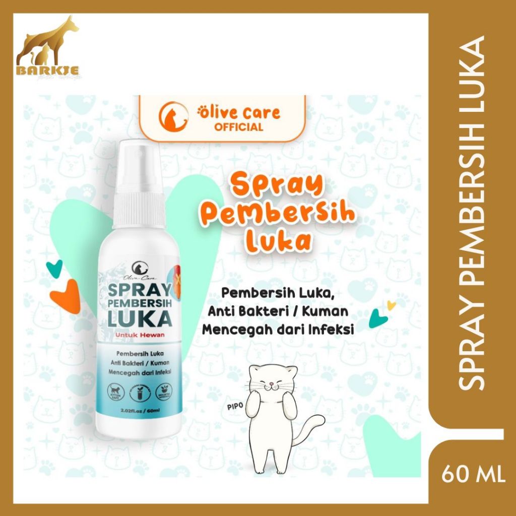 Jual Olive care cairan spray pembersih luka basah dan kering pada ...