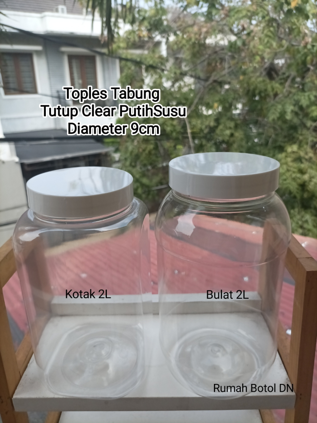 Jual TOPLES KOTAK & TABUNG 2 LITER TUTUP CLEAR PUTIH SUSU | Shopee ...