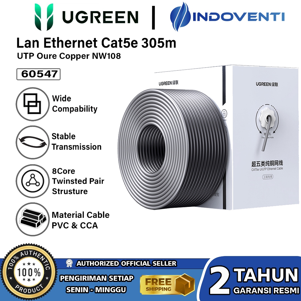 Jual UGREEN Belden Comscope Kabel LAN Ethernet Internet Full Coopeer ...