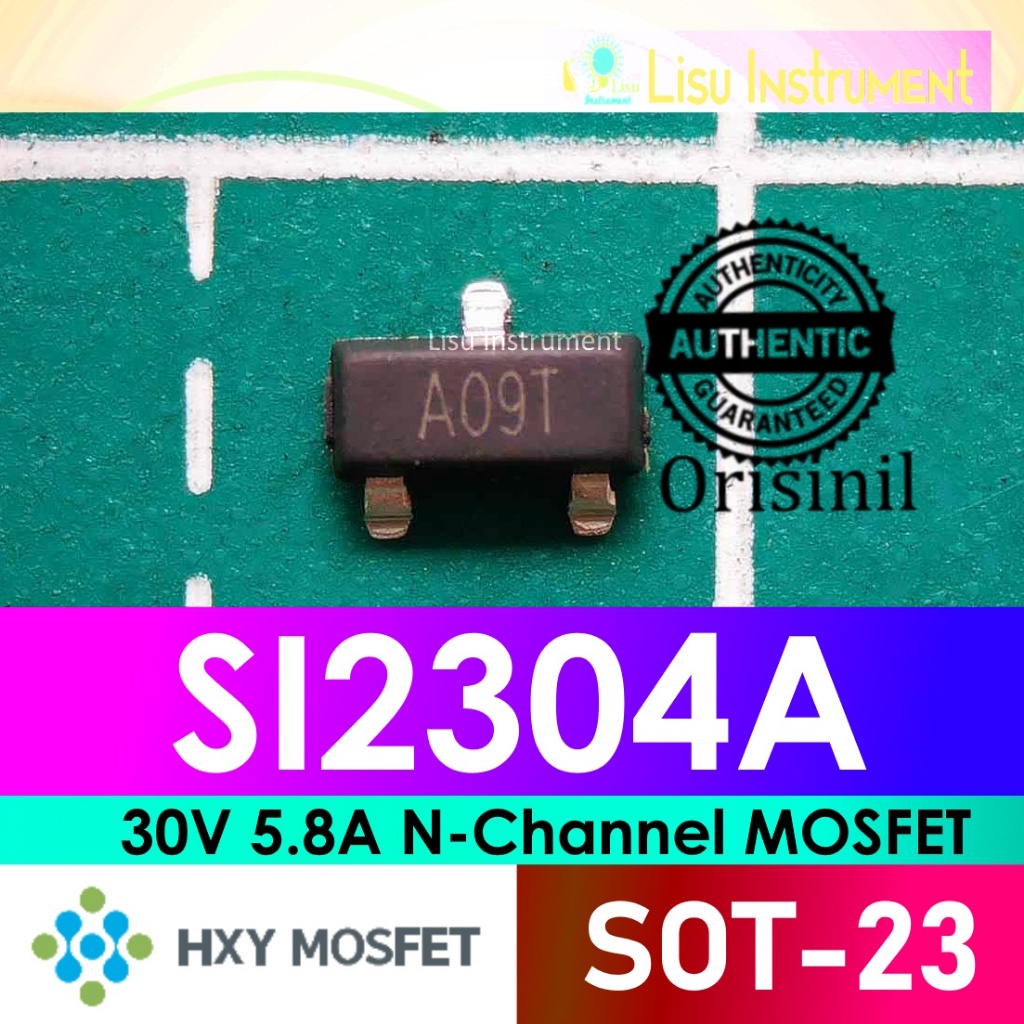 Jual SI2304A 30V 5.8A N-Channel Enhancement Mode MOSFET SI2304 SOT-23 A09T HXY ORIGINAL | Shopee ...