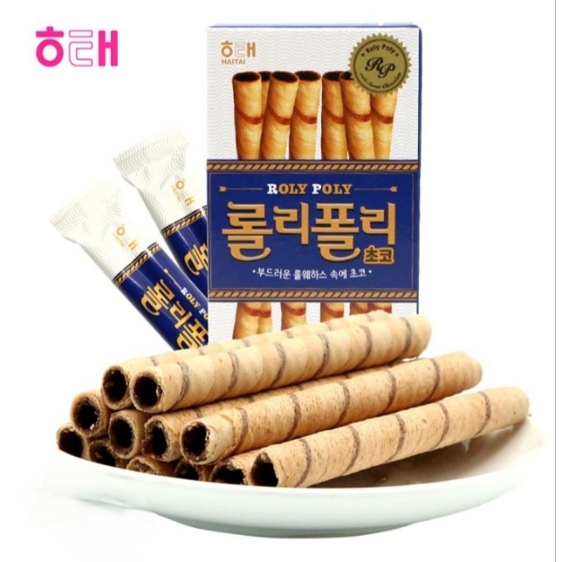Jual Haitai Rolly poly chocolate 62gram Made in korea | Shopee Indonesia
