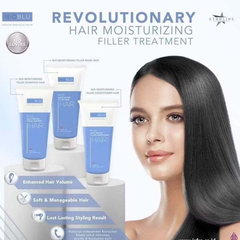 Jual NIO MOISTURISING FILLER SHAMPO HAIR, Conditioner, Mask Hair ...
