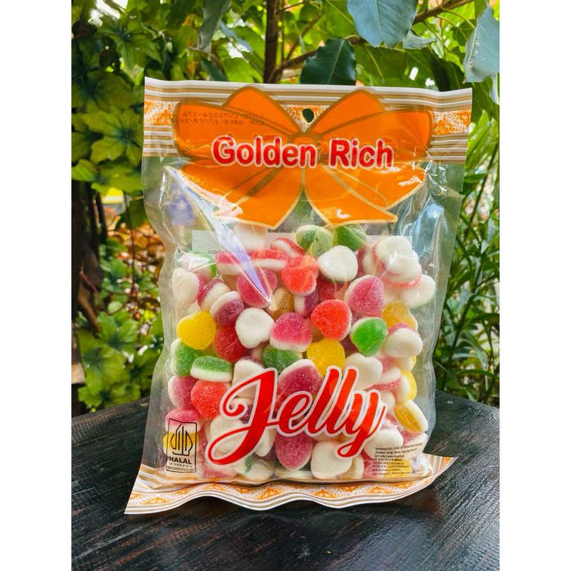 Jual GOLDEN RICH JELLY CANDY HEART 400 GR ( JELLY BENTUK HATI ...