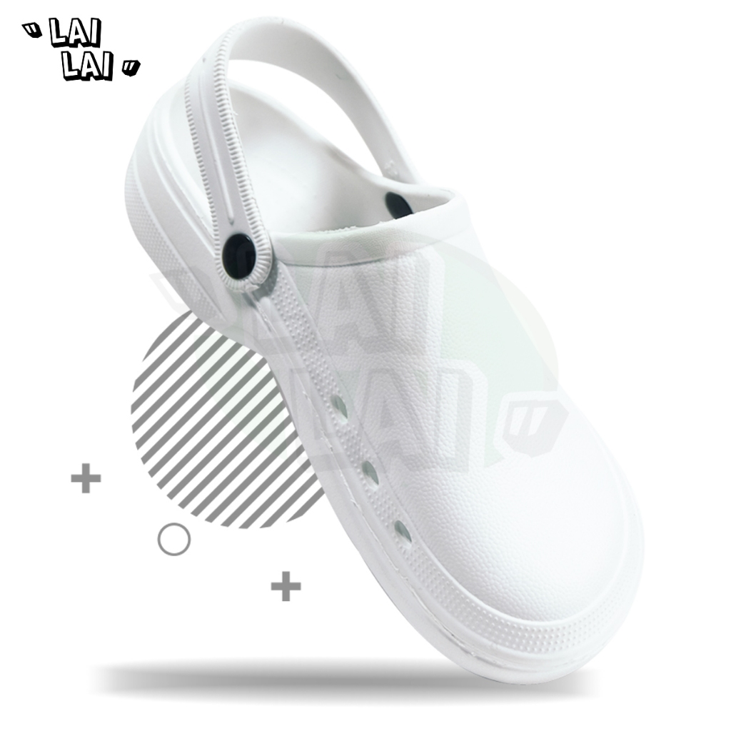 Jual Sandal Kodok/Sandal Kodok Putih Polos/Sandal Baim Polos Pria ...