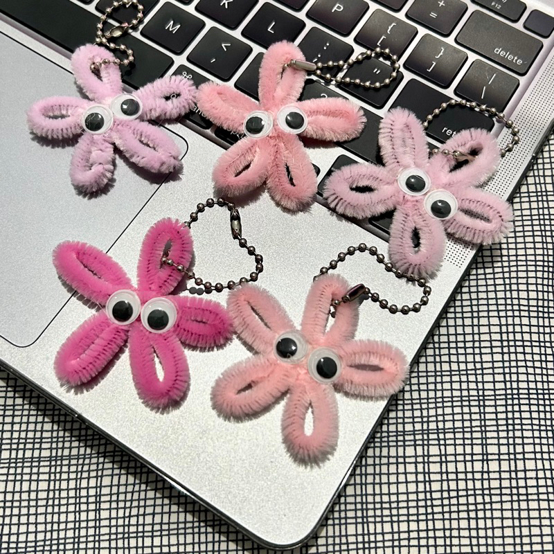 Jual starfish keychain pipe cleaner | ganci mini kawat bulu 5 cm (WAJIB ...