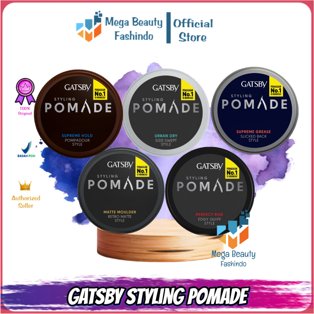 Jual Gatsby Styling Pomade Series | Perfect Rise | Urban Dry | Supreme ...