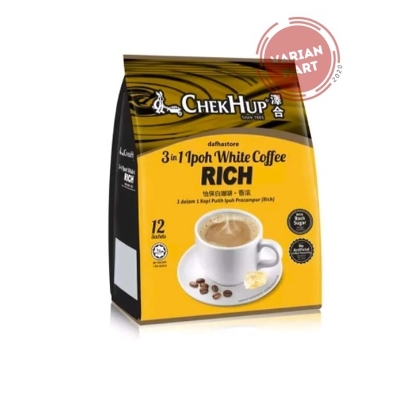 Jual CHEK HUP KING 3 IN 1 Ipoh White Coffee 600 gr / Chekhup Rich [ 12 sachet x 40 gr] | Shopee ...