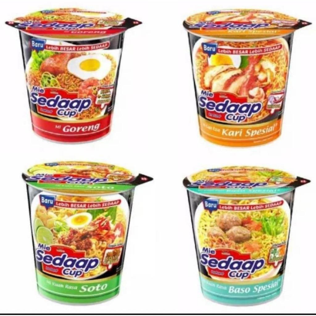 Jual Sedaap Mie Instan Cup Noodles All Varian | Shopee Indonesia