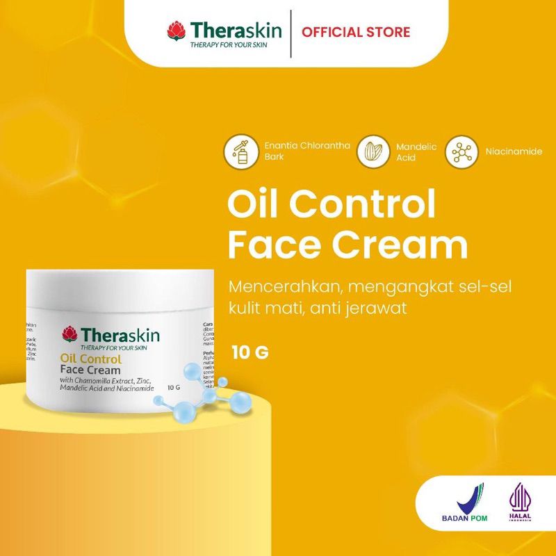Jual Theraskin Oil Control Face Cream | 10 g | Shopee Indonesia