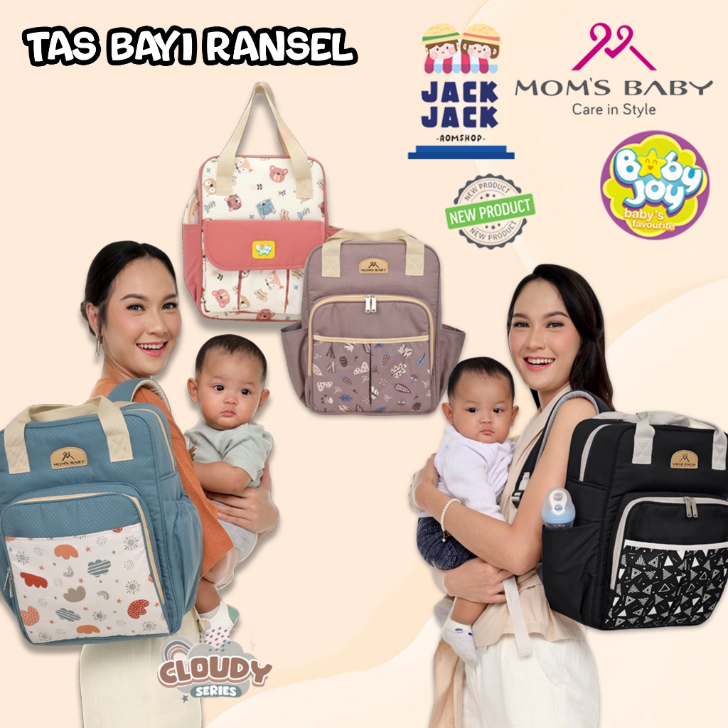 Jual Moms Baby Baby Joy Tas Bayi Popok Diaper / Tas Backpack Diapers ...