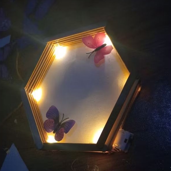 Jual kado frame foto hexagonal, kado ulang tahun, kado wisuda, kado ...