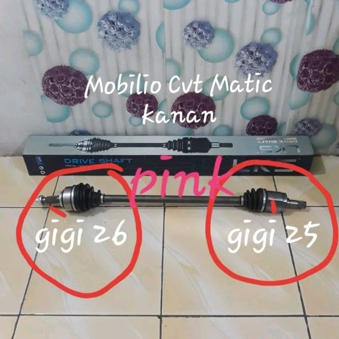 Jual Drive Shaft Cv Joint Assy As Tarik As Roda Komplit Honda Mobilio Cvt Matic Kanan | Shopee ...