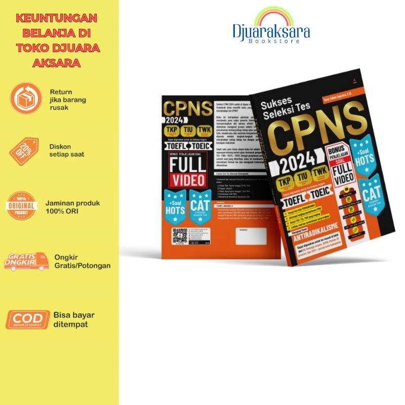 Jual Buku Sukses Seleksi TES CPNS 2024-2025 - Sony Adam Saputra, S.Si ...