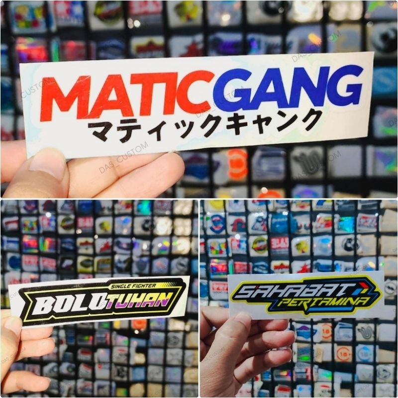 Jual sticker print cut sudah potong pola matic | Shopee Indonesia