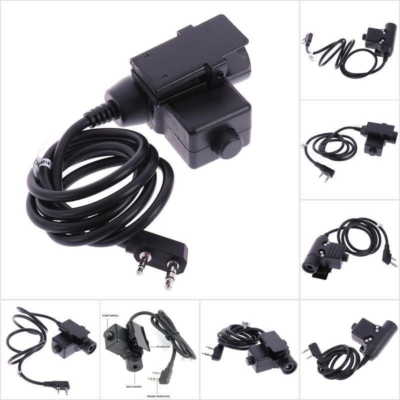 Jual TOP Kabel PTT Headphone Tactical HT Cina U94 Military Radio ...