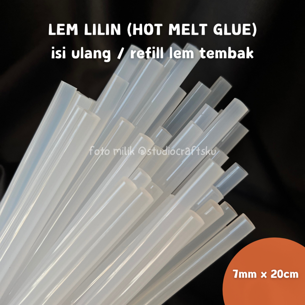 Jual Lem Lilin 7 MM x 20 CM | Isi Lem Tembak Refill Lem Tembak Lem ...