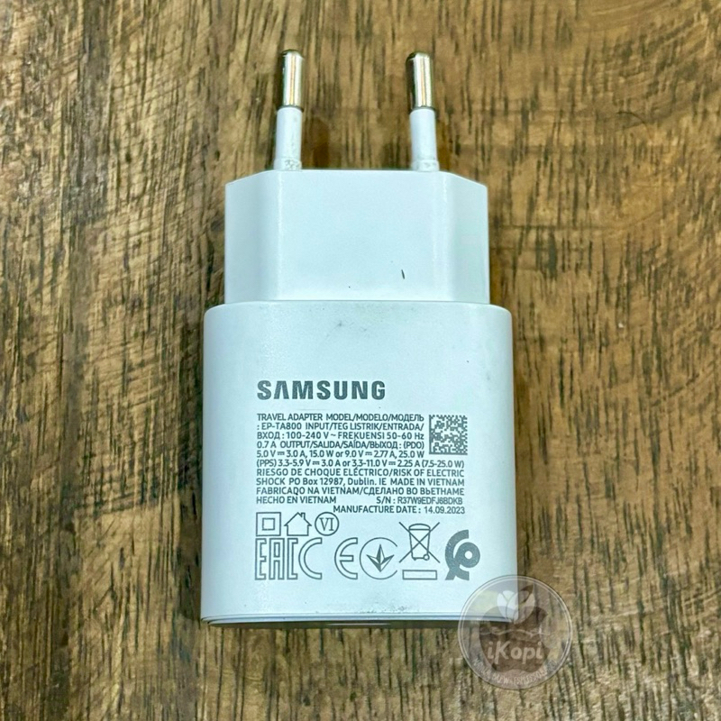 Jual wall charger adaptor samsung 25W 25 watt PD Adapter SUPER FAST CHARGING USB-C TYPE C S10 ...