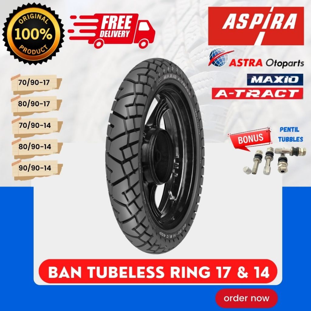 Jual [READY COD] BAN MOTOR RING 14 RING 17 / BAN ASPIRA ON/OFF ROAD ...