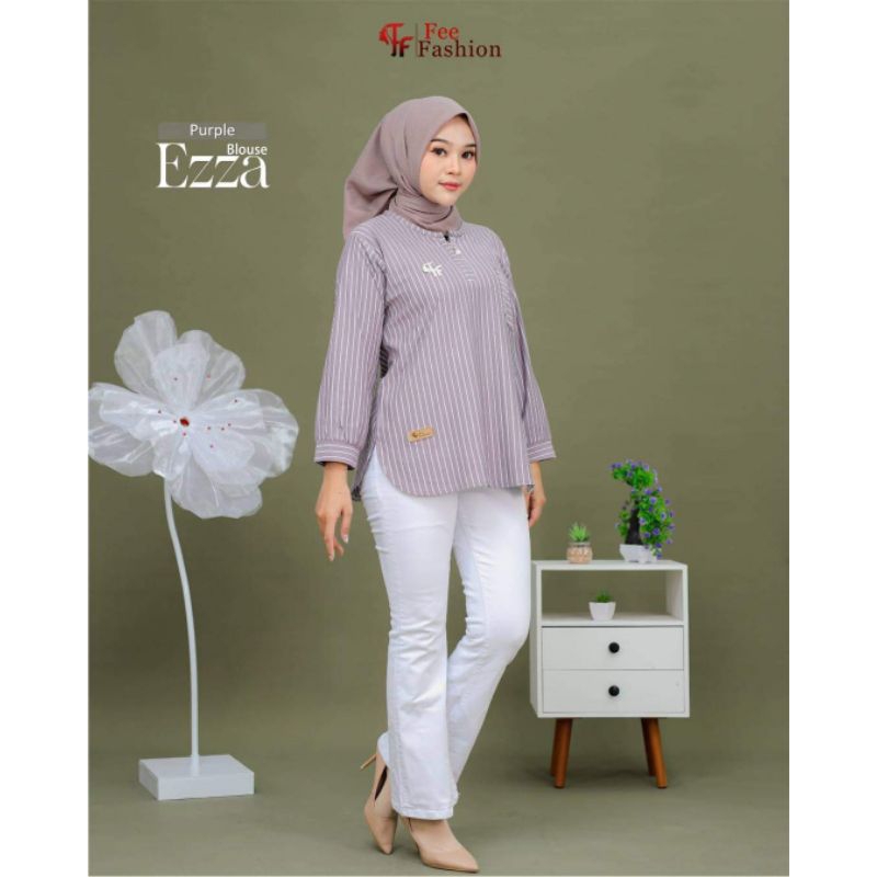 Jual Ezza Blouse Matt. Spandex Rayon | Shopee Indonesia