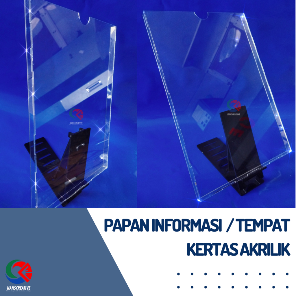 Jual Papan Informasi / Tempat Poster / Kertas Akrilik slidding A4 A5 ...