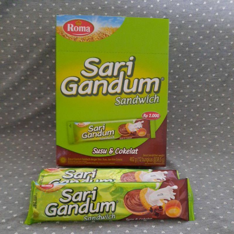 Jual ROMA SARI GANDUM SANDWICH Sari Gandum Sandwich Kemasan Box dan ...