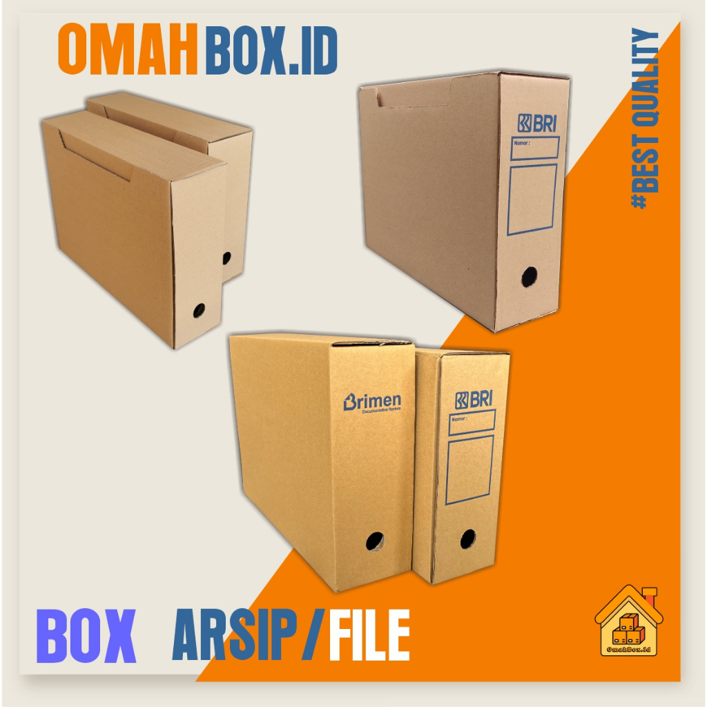 Jual Kardus box arsip/file 38x10x28 cm / box file / box dokument / Kardus file / kardus arsip ...