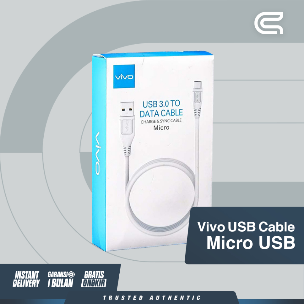 Jual KABEL CHARGER VIVO MICRO USB ORIGINAL - VIVO MICRO USB CABLE ...
